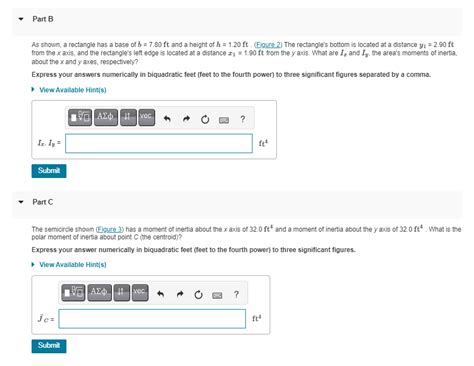 Solved As Shown A Rectangle Has A Base Of B 7 80ft And A Chegg Com