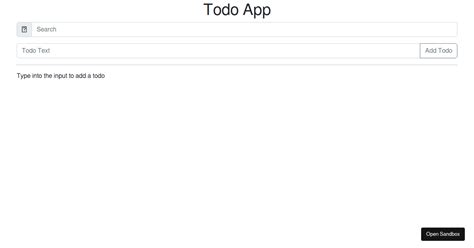 Todo Challenge Codesandbox