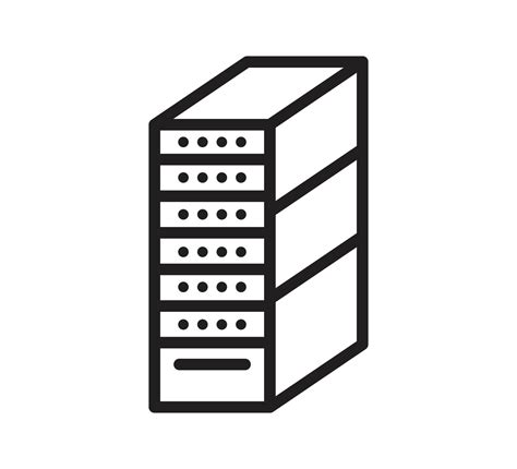 Server Icon Vector Logo Template 10754381 Vector Art At Vecteezy