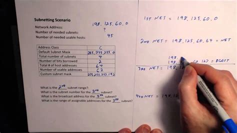 Video 6 Class C Subnetting Subnetting Scenario Exercise 1 Youtube