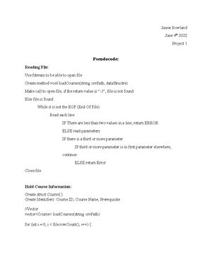 CS 300 5 3 Milestone Tree Data Structure Pseudocode Emma Owusu April