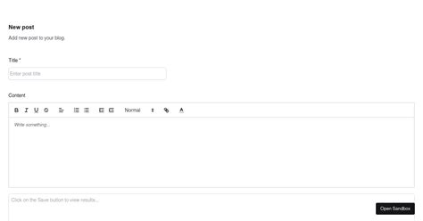 React Hook Form Quilljs Codesandbox