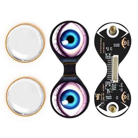 Electronic Eye 071 Inch Round Double Lcd Display Dual Screen For Arduino Raspberry Pi Esp32