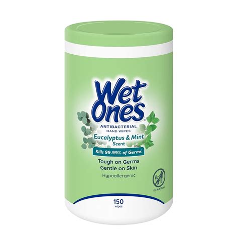 Wet Ones Antibacterial Eucalyptus And Mint Hand Wipes