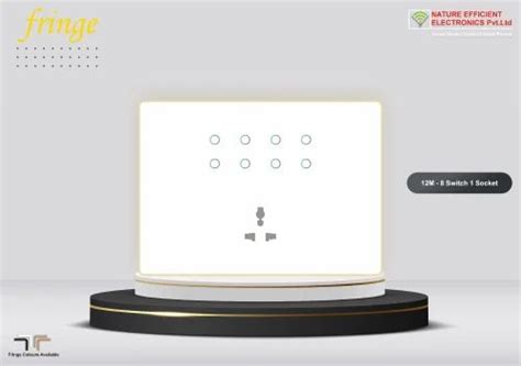 10a 12m 8 Switches 1 Socket Touch Modular Switch Socket Combination Pvc At ₹ 1100 Piece In Mumbai