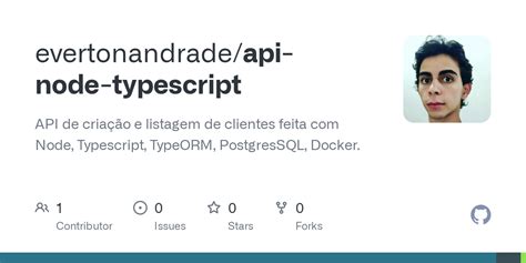 Github Evertonandradeapi Node Typescript Api De Criação E Listagem