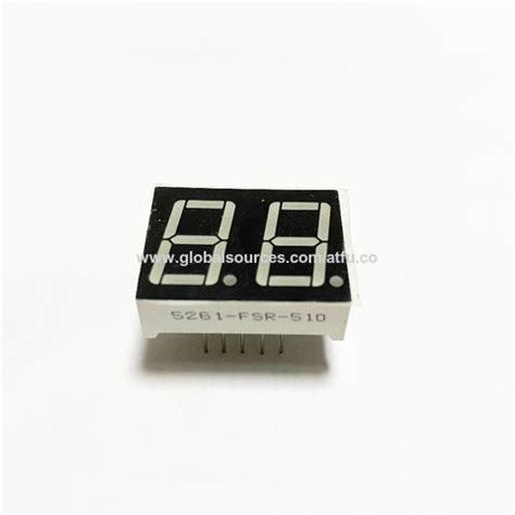 Dual Digit Segment Led Display Inch Numeric Display Series Red Color Pins Common