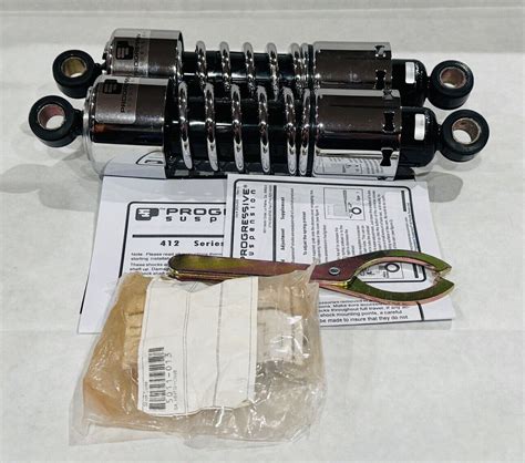 Progressive Suspension 412 Series 11in Chrome Shocks For Select