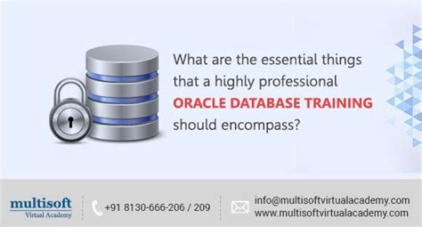 What Are The Essential Things That A Highly Professional Oracle Database Training Should Encompass