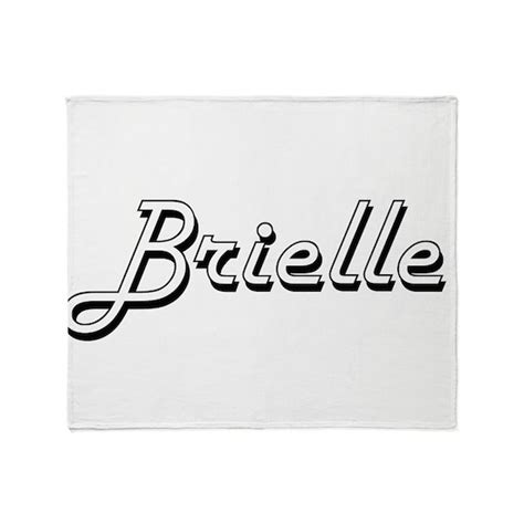 Brielle Classic Retro Name Design Throw Blanket By Tshirts Plus Cafepress