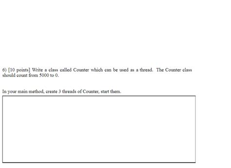Solved 6 10 Points Write A Class Called Counter Which Can