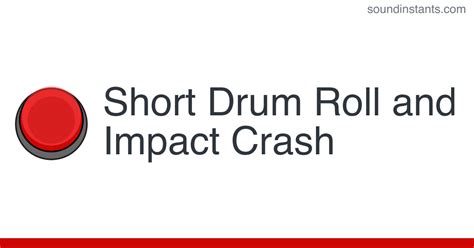 Âm Thanh Meme Short Drum Roll And Impact Crash Sound Instants