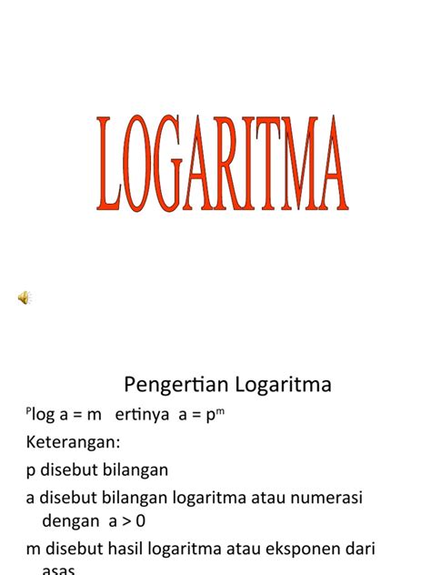 Logaritma Pdf