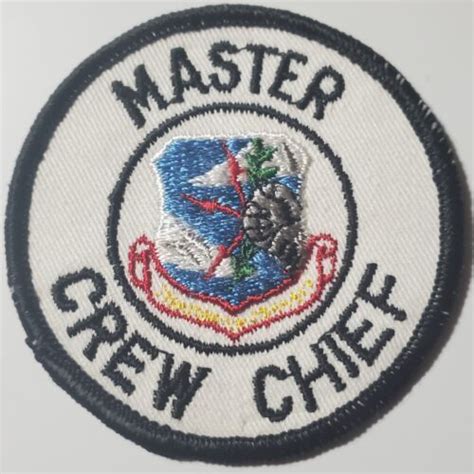 1960s Usaf Air Force Sac Strategic Command Squadron Master Crew Chief Patch Vtg 4724119021