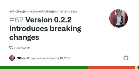 Version Introduces Breaking Changes Issue Ant Design Blazor Ant Design Charts
