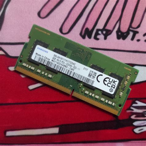 Laptop 3200mhz Ram 4gb Samsung Computers And Tech Parts And Accessories Computer Parts On Carousell