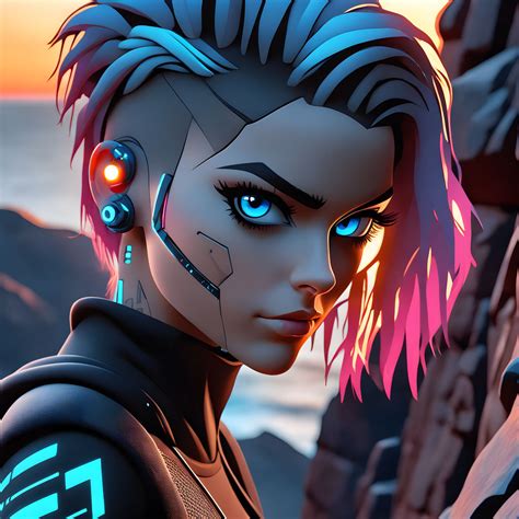 Cyberpunk Girl 218 By Flunex On Deviantart