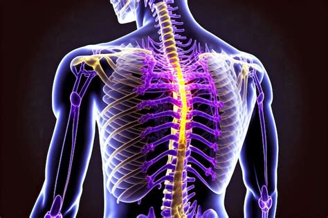 Premium Photo Spinal Cord Disease Pinched Nerves In Body Spine Pain