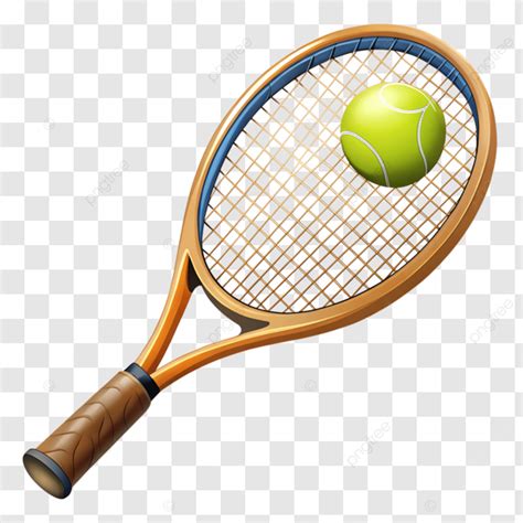 Tennis Racket And Ball Clip Art Illustration Sport Equipment Graphic