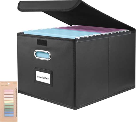 Upgraded Filing Boxes Portable Paperwork Organiser Large Capacity Multifunctional File Organiser