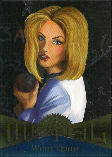 Marvel Metal 124 A Jan 1995 Trading Card By Fleer White Queen