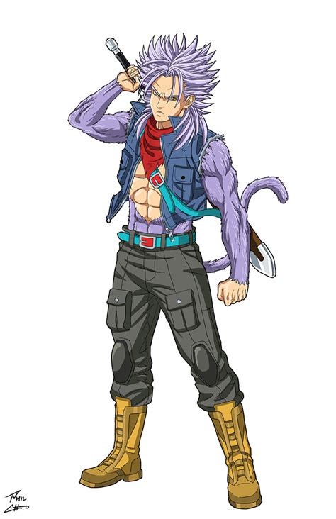 Super Saiyan 4 Future Trunks V 2 Dbu By Phil Cho On Deviantart