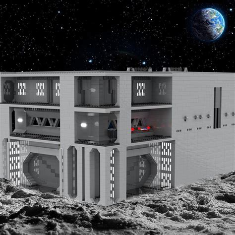 Moc 153410 Diy Assembly Sci Fi Interstellar Fleet Fighter Hangar Model