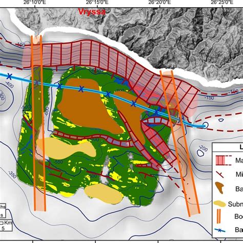 Simplified Morphotectonic Map Of The Southeast Lesvos Basin Download