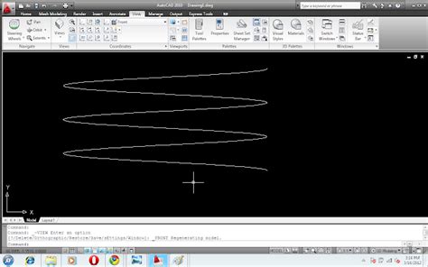 Auto CAD Tricks How To D Spring Using Autocad