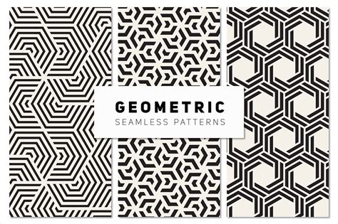 Bold Geometric Seamless Patterns Graphic Patterns ~ Creative Market