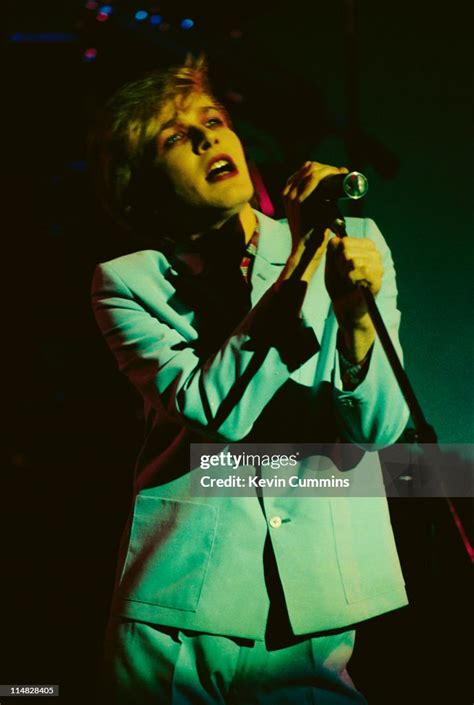 Singer David Sylvian Performing With British Pop Group Japan Circa