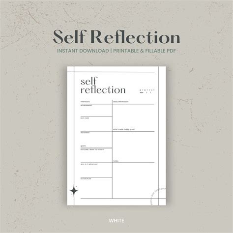 Digital Journal Self Reflection Self Love Journal Undated Digital