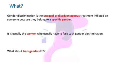 Gender Sensitization Pptpptx Gener Vs Sex Ppt