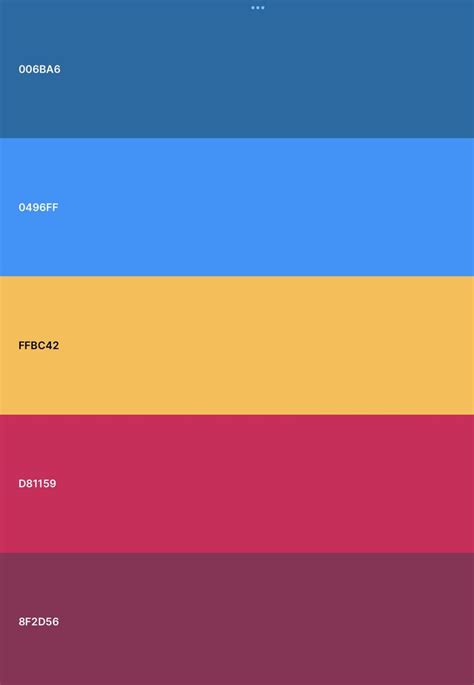 Primary Color Palette Color Palette Color Theory Color