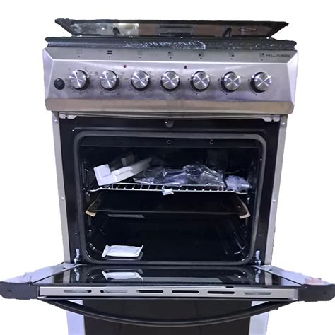 Klass Cooker 60x60cm 3 Gas Burners 1 Hot Plate Electric Oven And Grill Oven Fan Rotisserie
