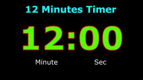 12 Minute Timer