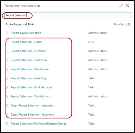 Ceres Default Report Copies