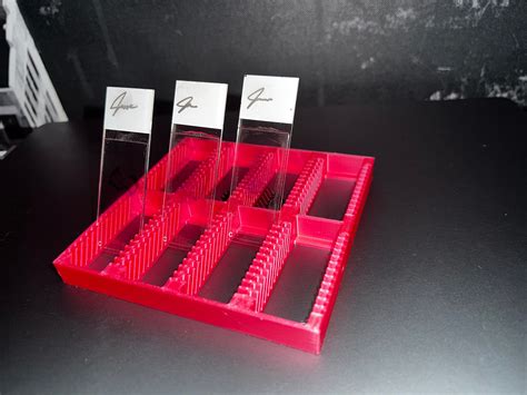 Customizable 3d Printed Microscope Slide Rack Durable And Space Saving