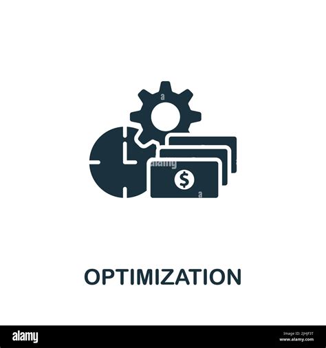 Optimization Icon Line Simple Element Data Science Symbol For