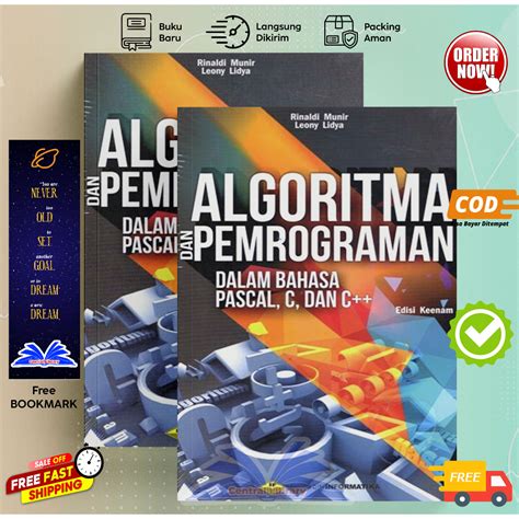 Jual Algoritma Dan Pemograman Dalam Bahasa Pascal C Dan C Edisi Keenam Shopee Indonesia