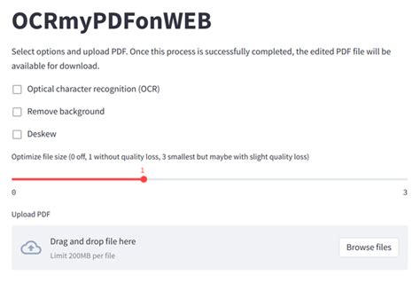 Ocrmypdfonweb Web Ui For Ocrmypdf R Selfhosted