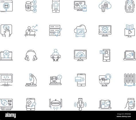 Items And Things Line Icons Collection Artifact Accessory Appliance