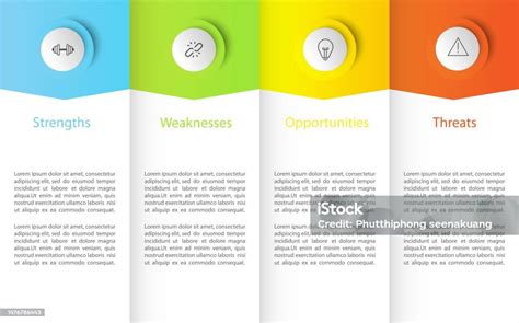 Swot Analysisvector Stock Illustration Download Image Now Abstract Brochure Business Istock
