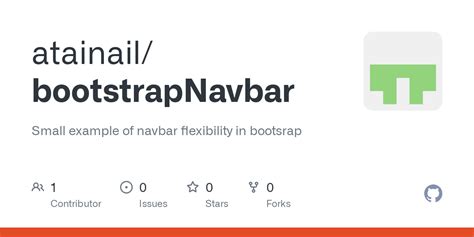 Github Atainail Bootstrapnavbar Small Example Of Navbar Flexibility In Bootsrap