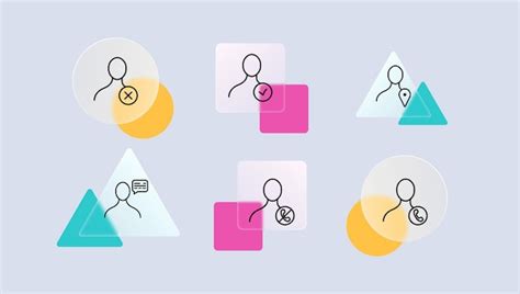 Premium Vector Man With Button Set Icon Check Mark Cross Approved Rejected Accepted Completed