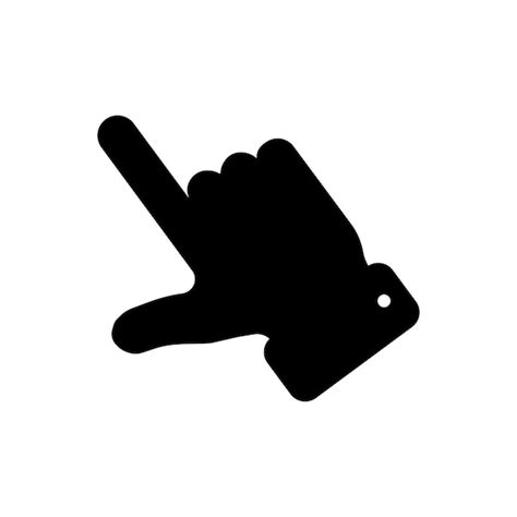 pointing finger cursor