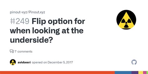 flip option for when looking at the underside · issue 249 · pinout