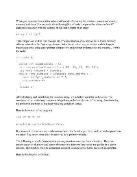 Solved Pointers A Pointer Is A Variable That Stores A Memory
