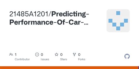 GitHub A Predicting Performance Of Car Using Machine Learning