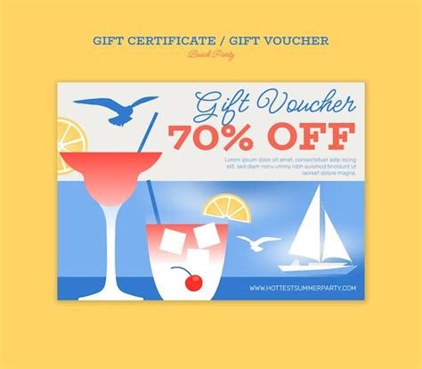 해변 파티 템플릿 디자인 무료 Psd 파일